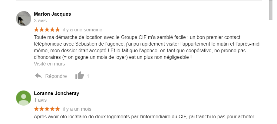 Témoignage et avis de nos clients